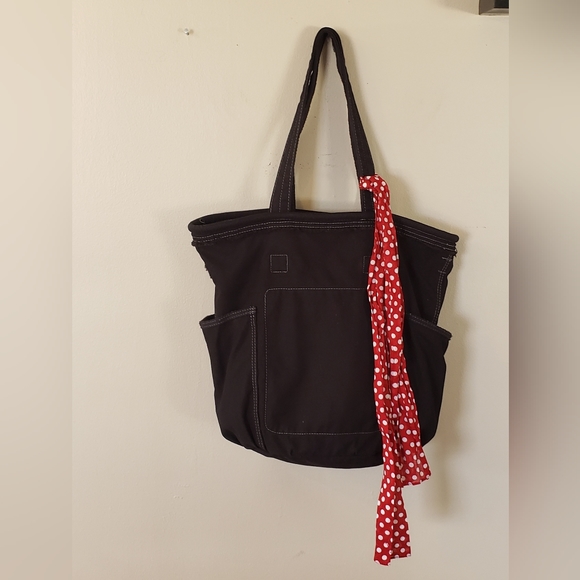 thirty-one | Bags | Thirtyone Black Canvas Tote With Two Side Pockets ...